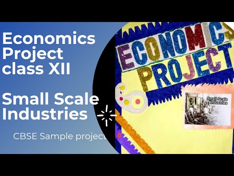 Economics Project | Class XII | Small Scale Industries | MSME | CBSE ...