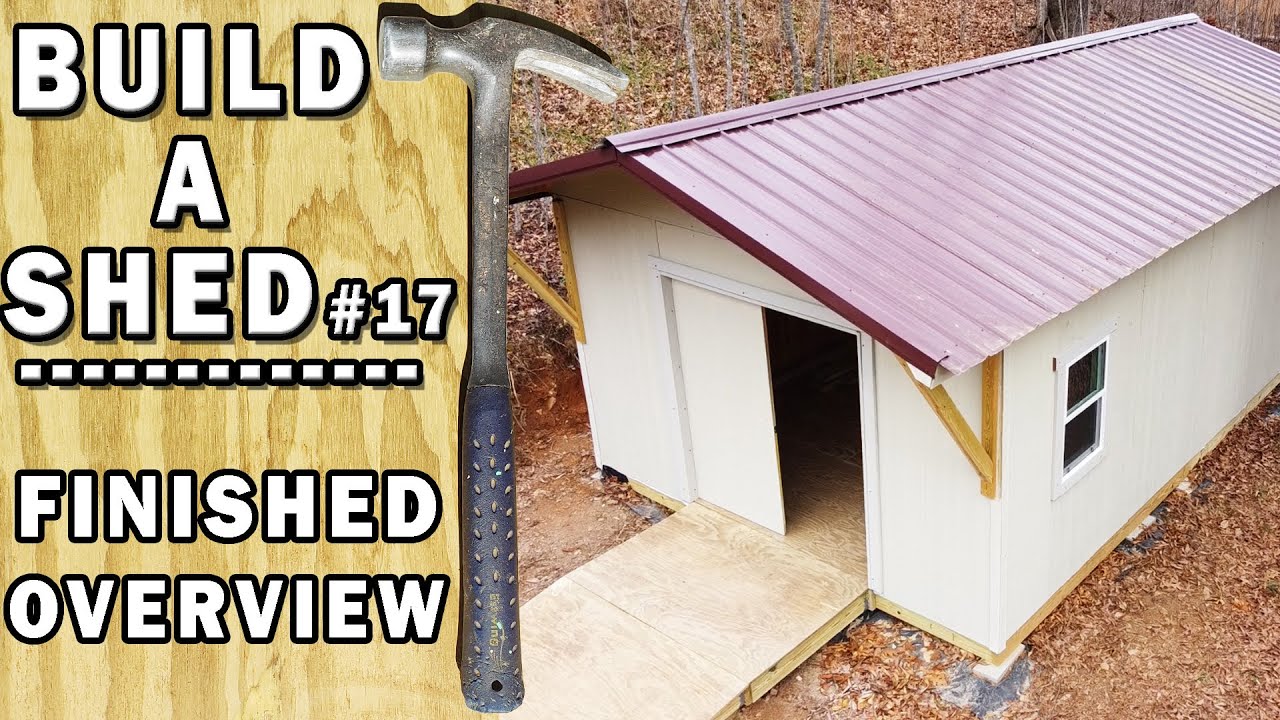 The Finished Shed Walkthrough and Overview - YouTube