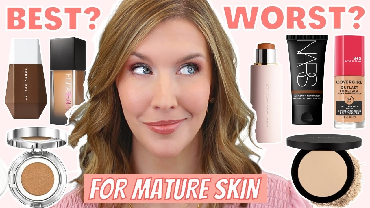 FOUNDATION ROUNDUP | 7 BEST & WORST Foundations For Mature Skin 2021 ...