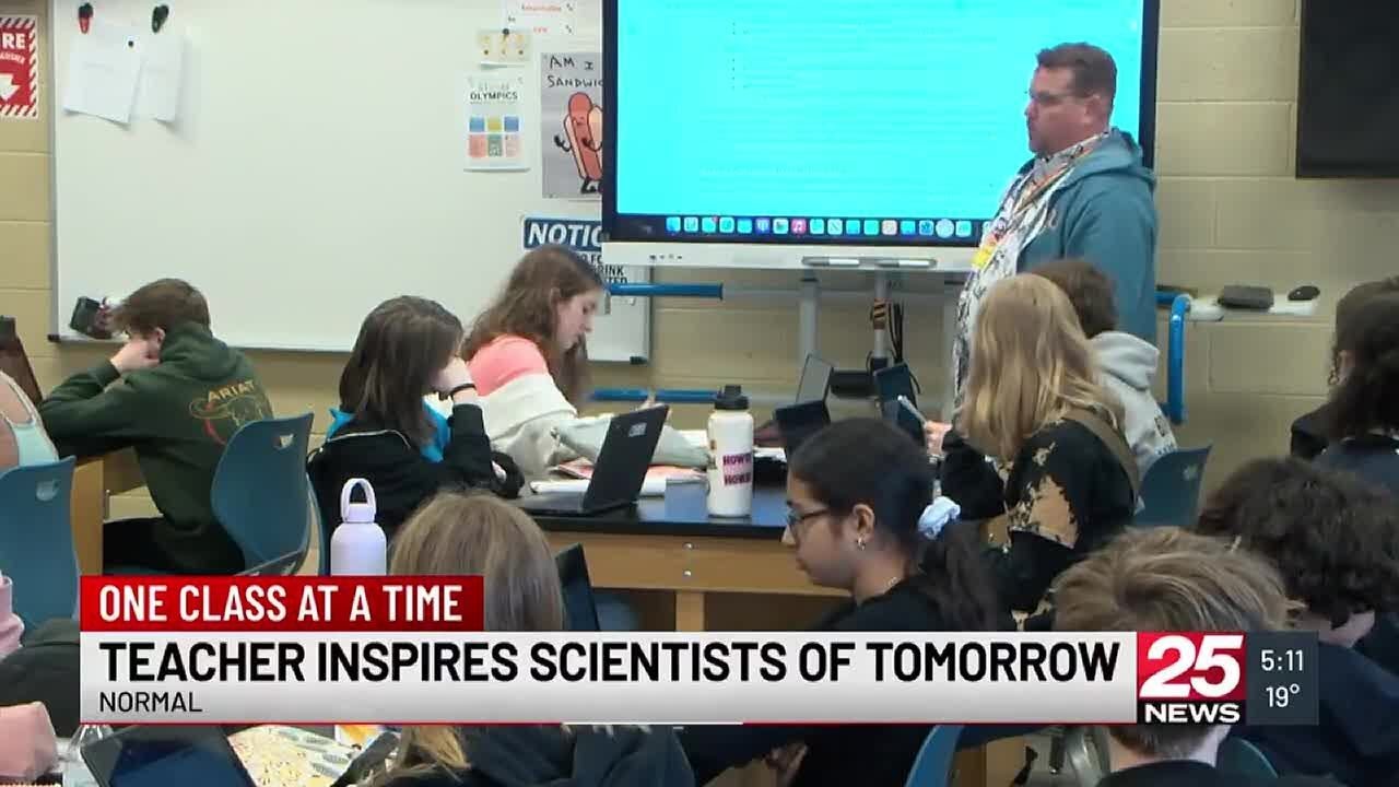 Teacher inspires scientists of tomorrow. - YouTube