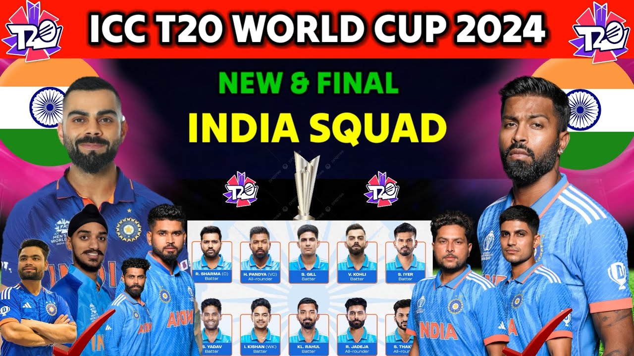 ICC T20 World Cup 2024 India Squad | Team India Final Squad | India ...