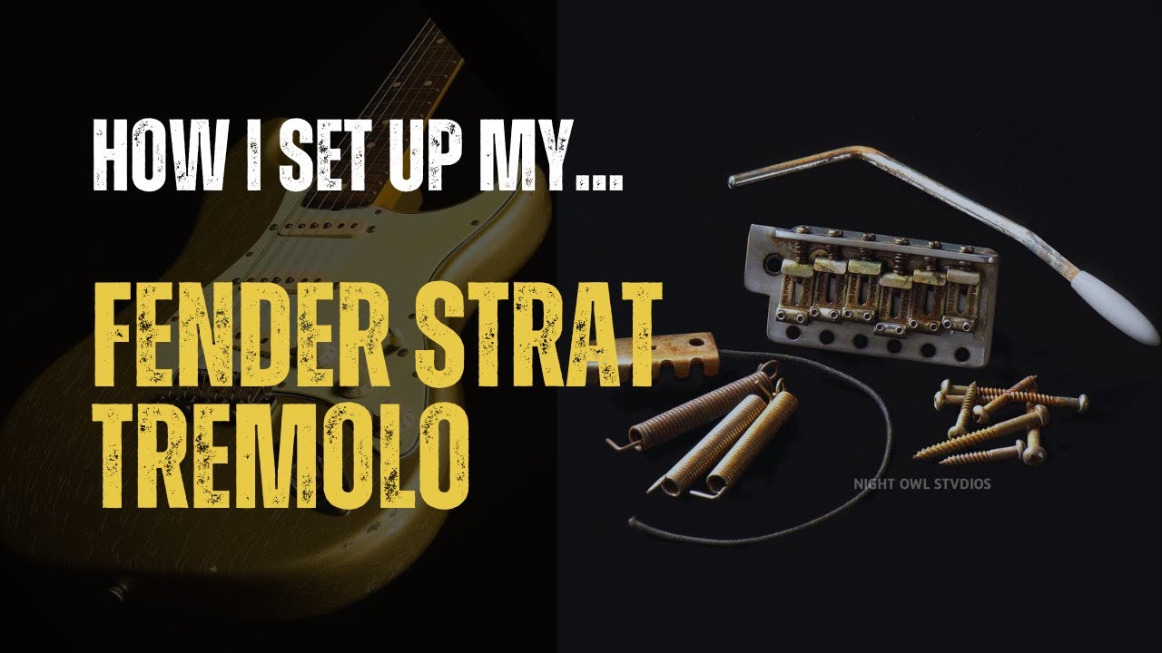 How I set up my Fender Strat 6 point bridge!!! - YouTube