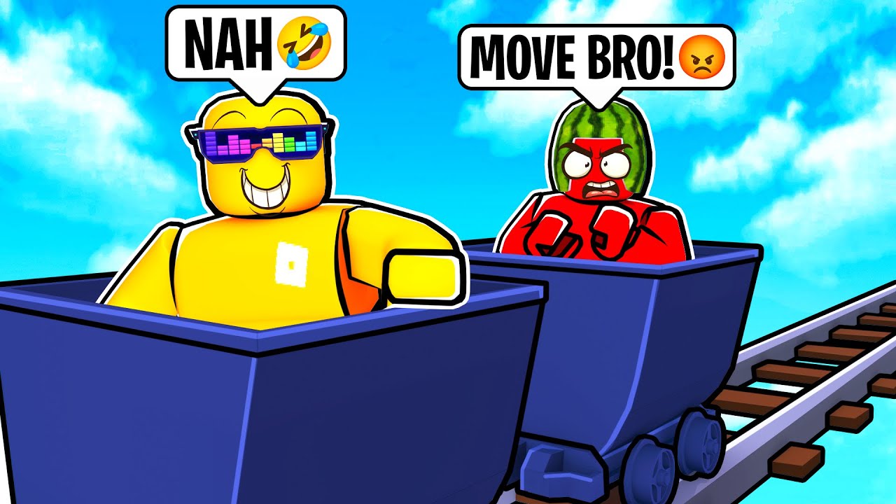 Two Player CART RIDE in Roblox (FUNNY MOMENTS) - YouTube