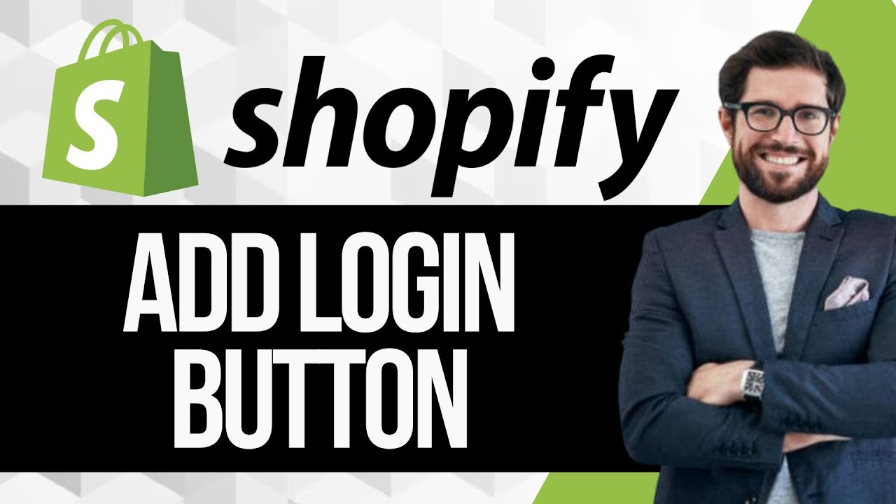How to Add Login Button in Shopify Store - YouTube