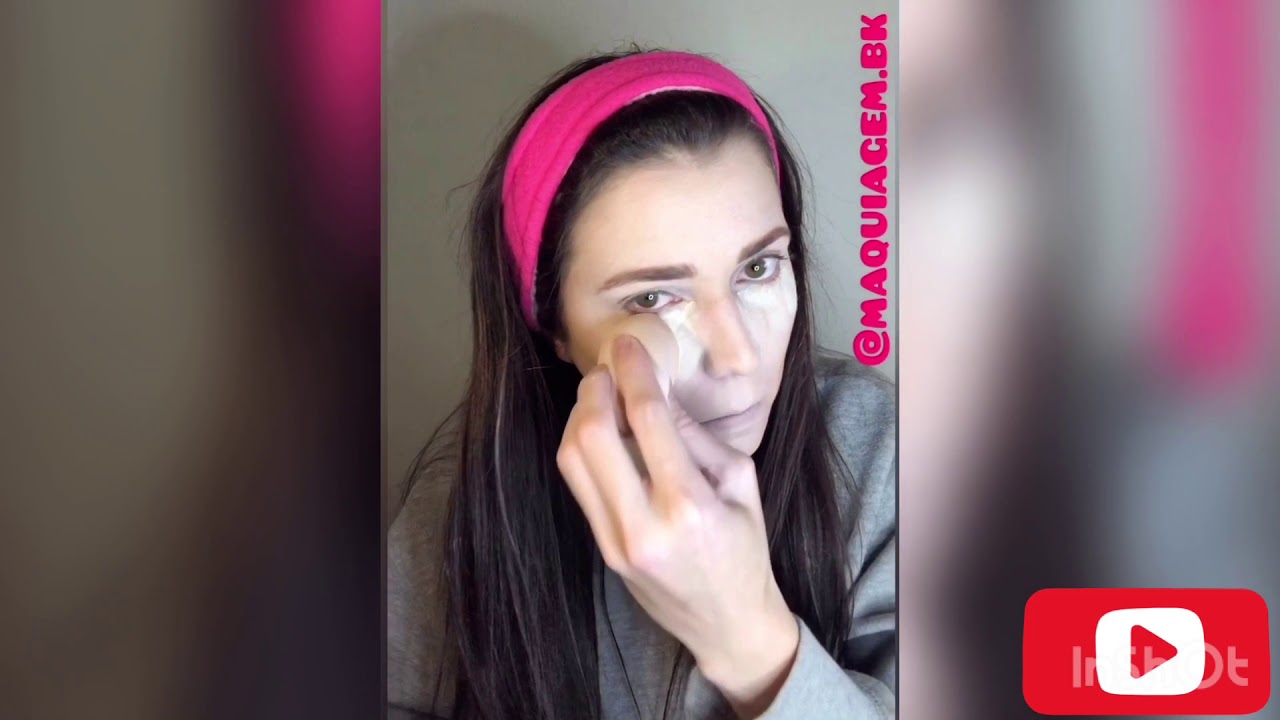 Tutorial maquiagem rosa - YouTube