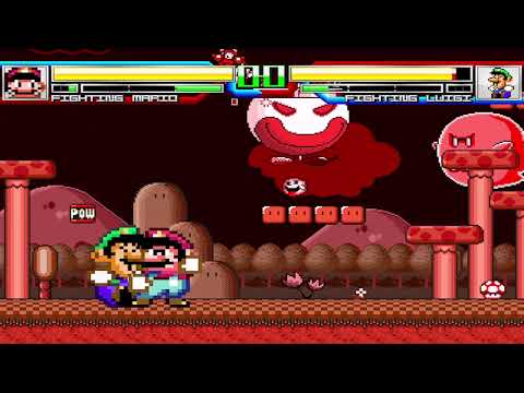NICK54222 MUGEN: Fighting Mario VS Fighting Luigi