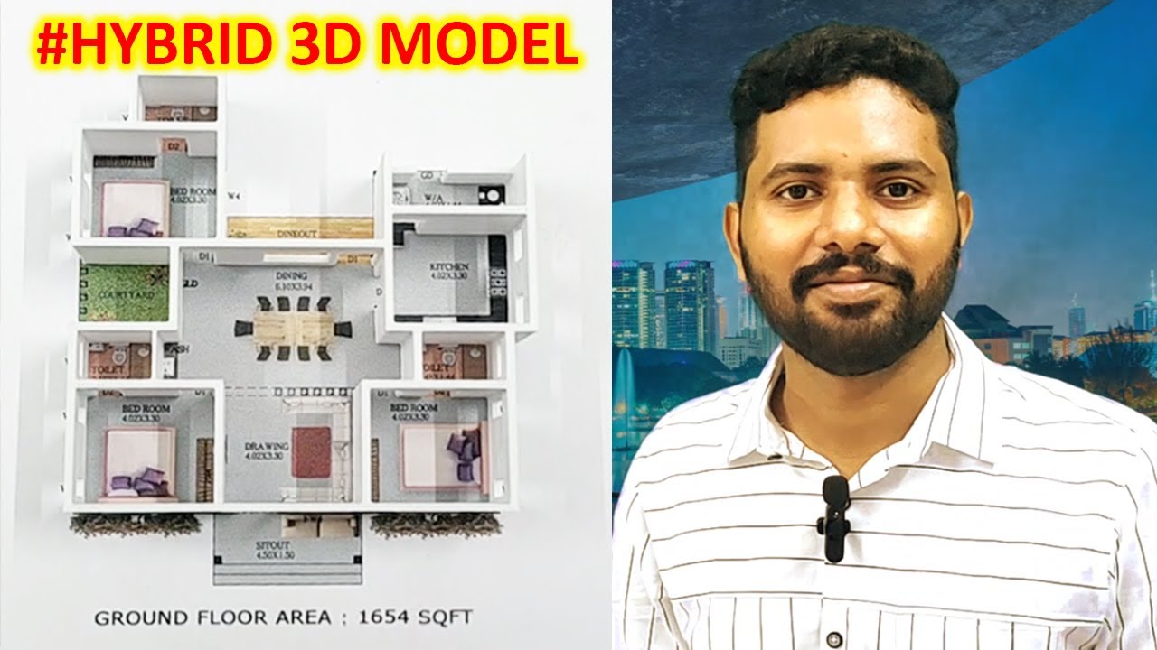 Hybrid 3d Plan Miniature Model by Ar. Dain C Shine (8089333750) - YouTube