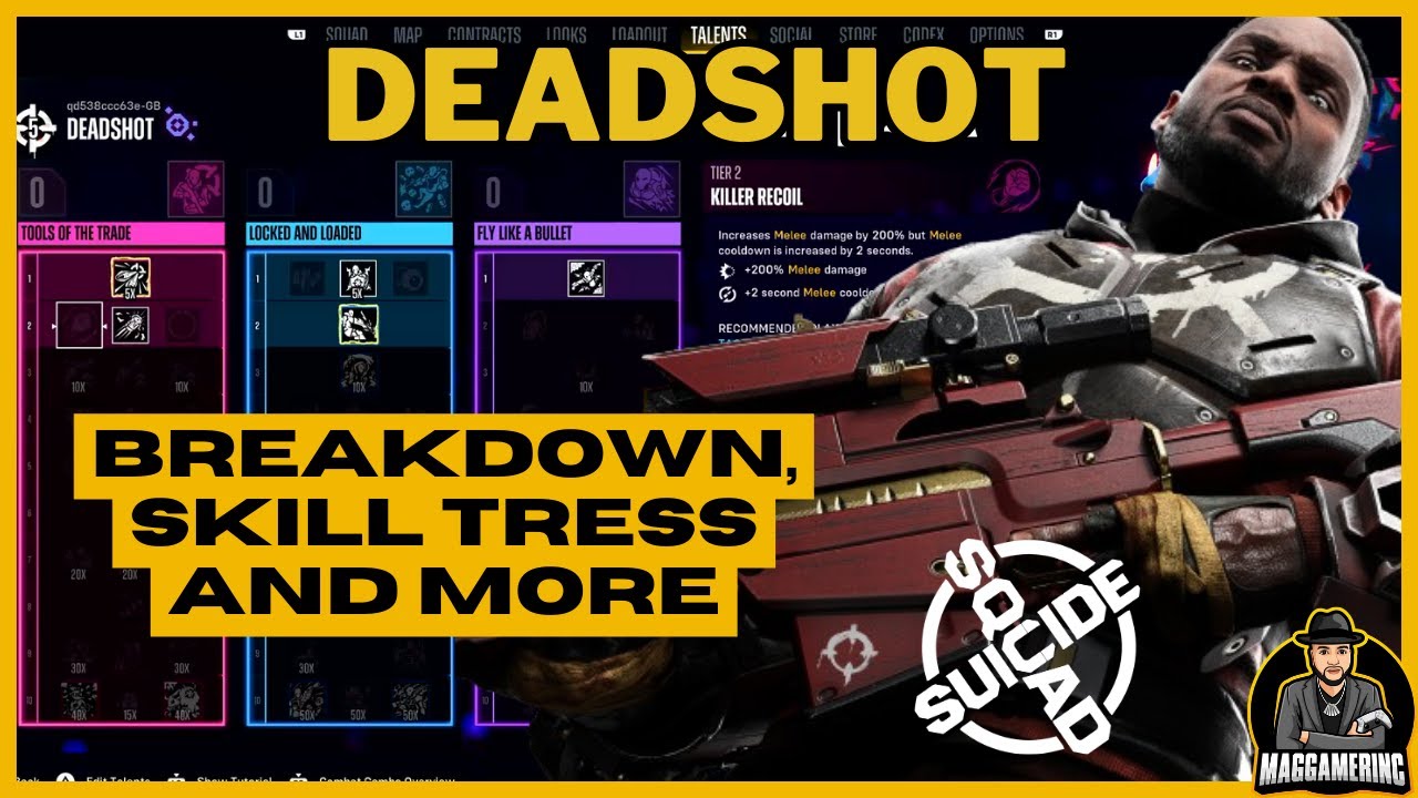 Deadshot Skill trees, Playstyle and more breakdown Suicide Squad: Kill ...