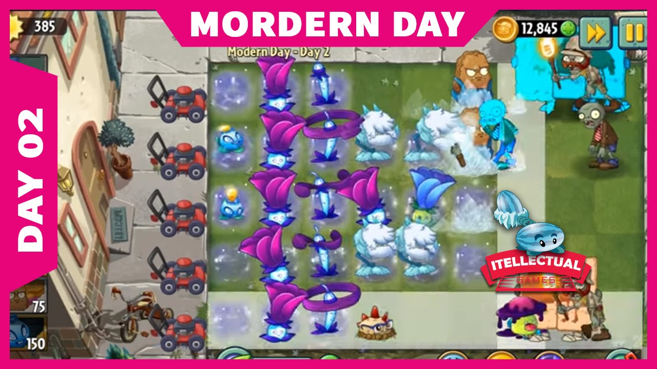 Plants Vs Zombies 2 - Modern Day - Day 2: Moonflower - YouTube