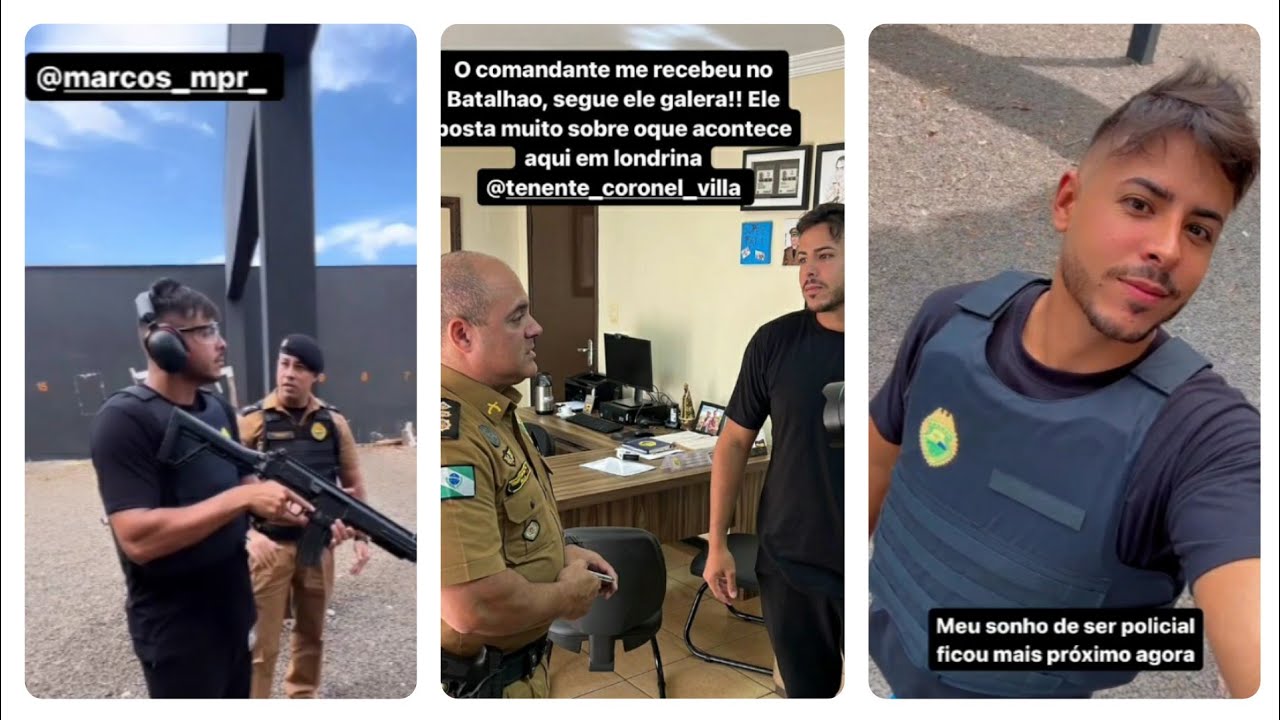 RENATO GARCIA ESTEVE NO BATALHÃO DE POLOVIA EM LONDRINA 😋 - YouTube