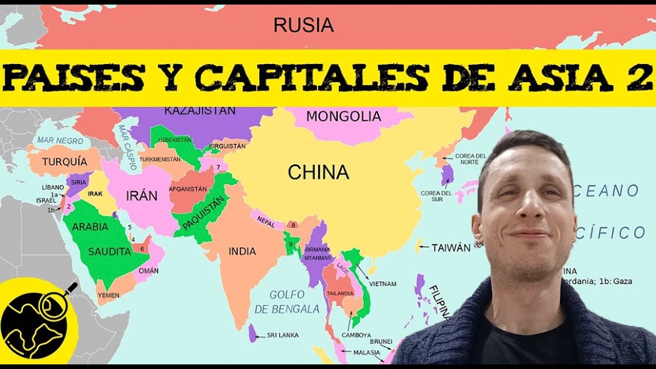 Mapa De Asia Oriental: Países Y Capitales
