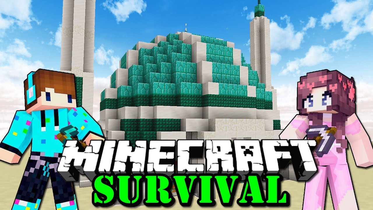 PEMBANGUNAN MASJID YANG CUKUP RUMIT !! Minecraft Survival Bucin [#32 ...