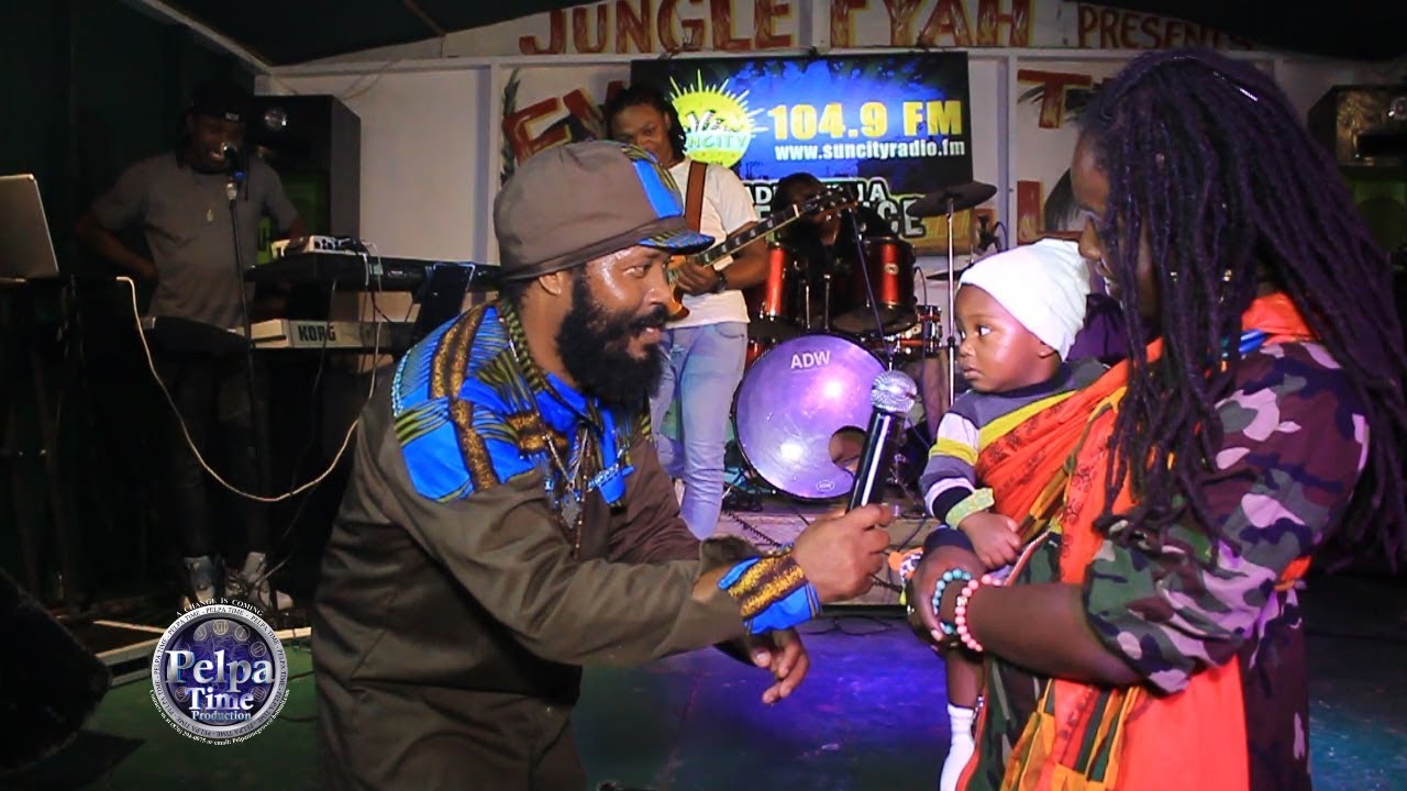 Warrior King & his family Performing at Jungle Fyah - YouTube