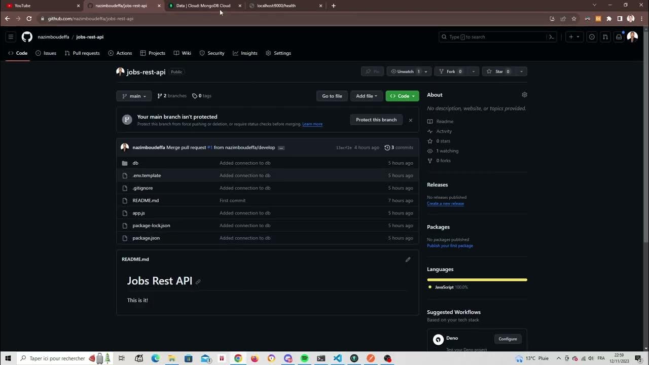 [FR][EN] - #livecoding - Jobs Rest API - Lancement d'un Projet de BackEnd - YouTube