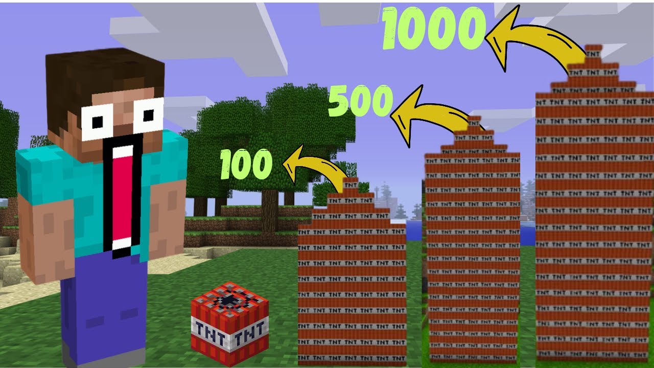 1000 TNT EXPLOSIONS IN MINECRAFT - YouTube