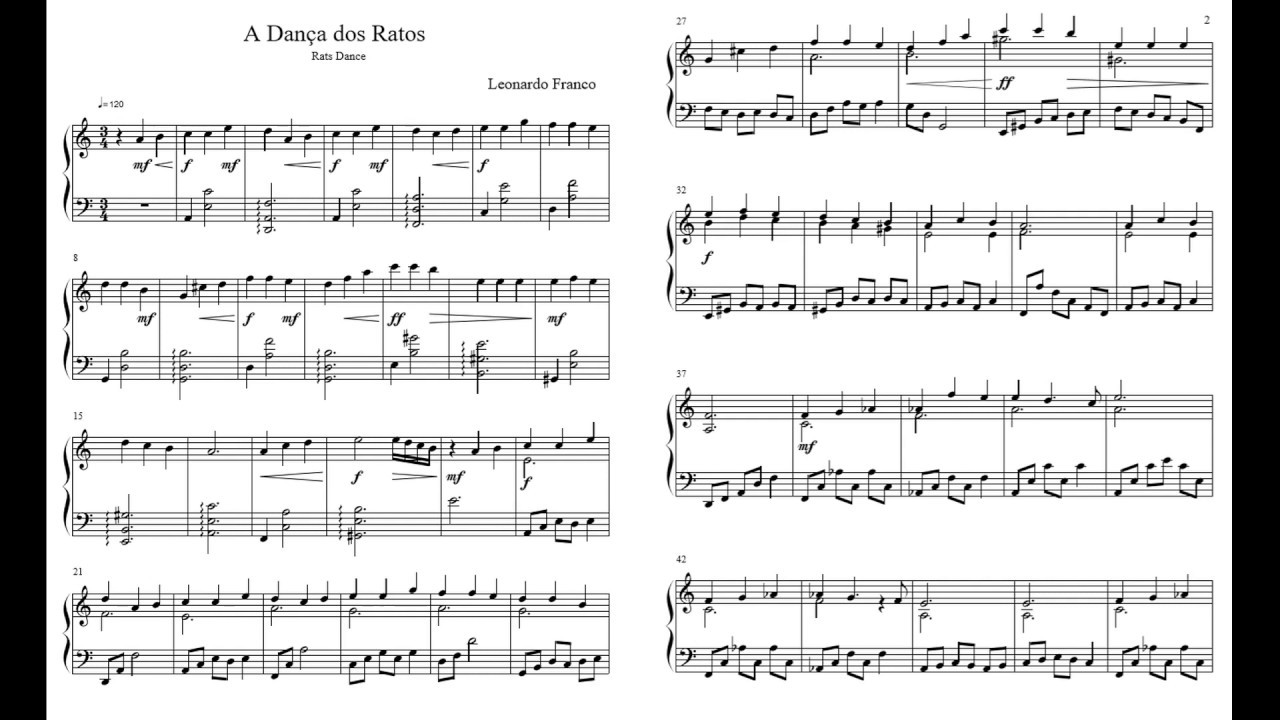A Dança dos Ratos (Rats Dance) - piano - YouTube