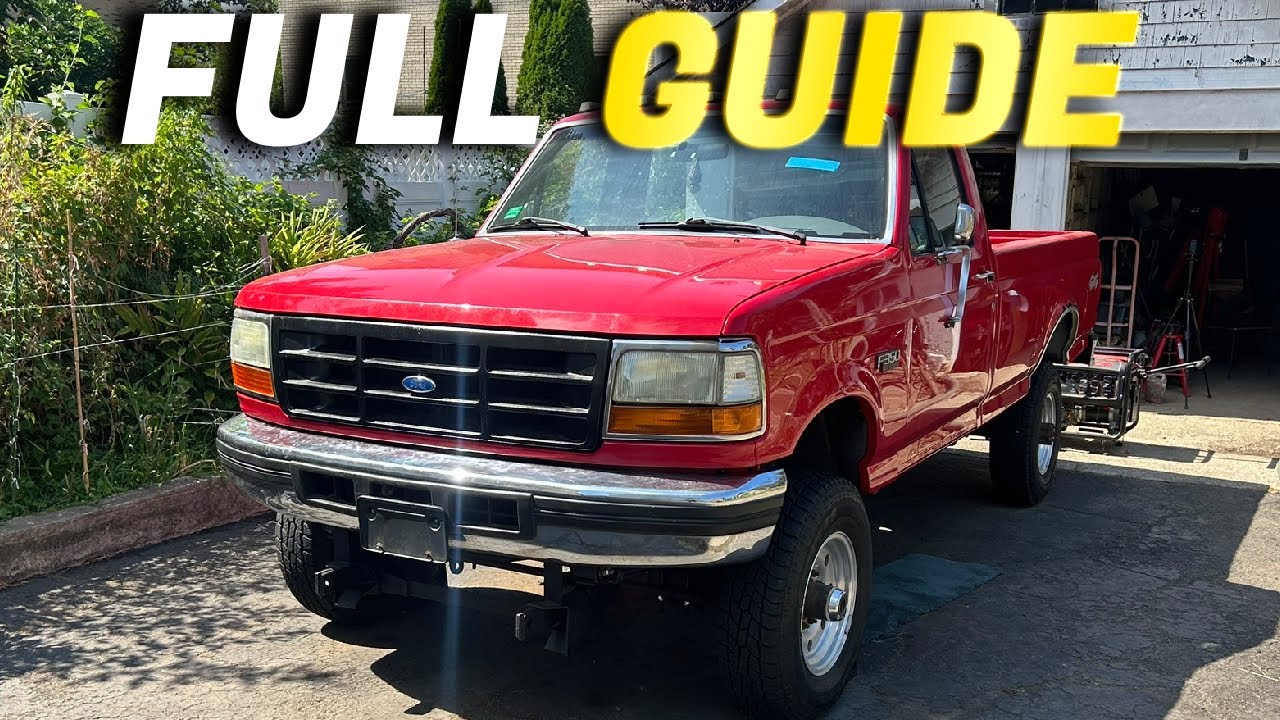 HOW TO REMOVE GRILL & HEADLIGHT BEZEL ON OBS FORD (SUPER EASY) - YouTube