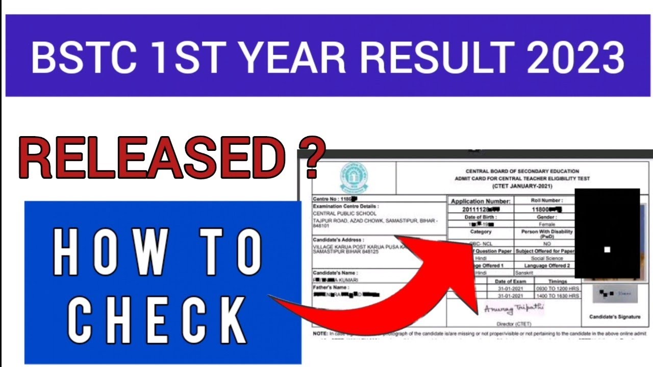 BSTC 1st Year Result 2023 | How To Check BSTC 1st Year Result 2023 ...