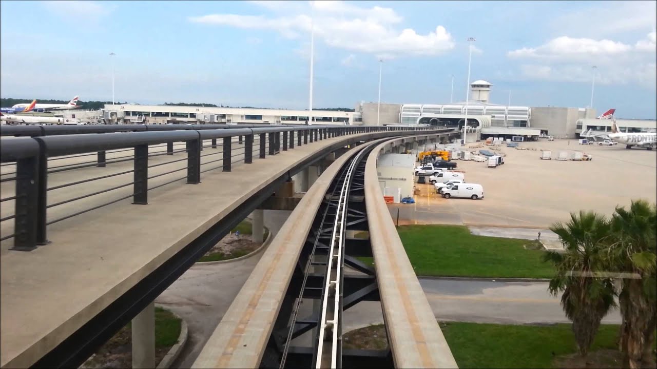 Front Of The Tram, Terminal To Gates 70-99 in Orlando Airport - YouTube