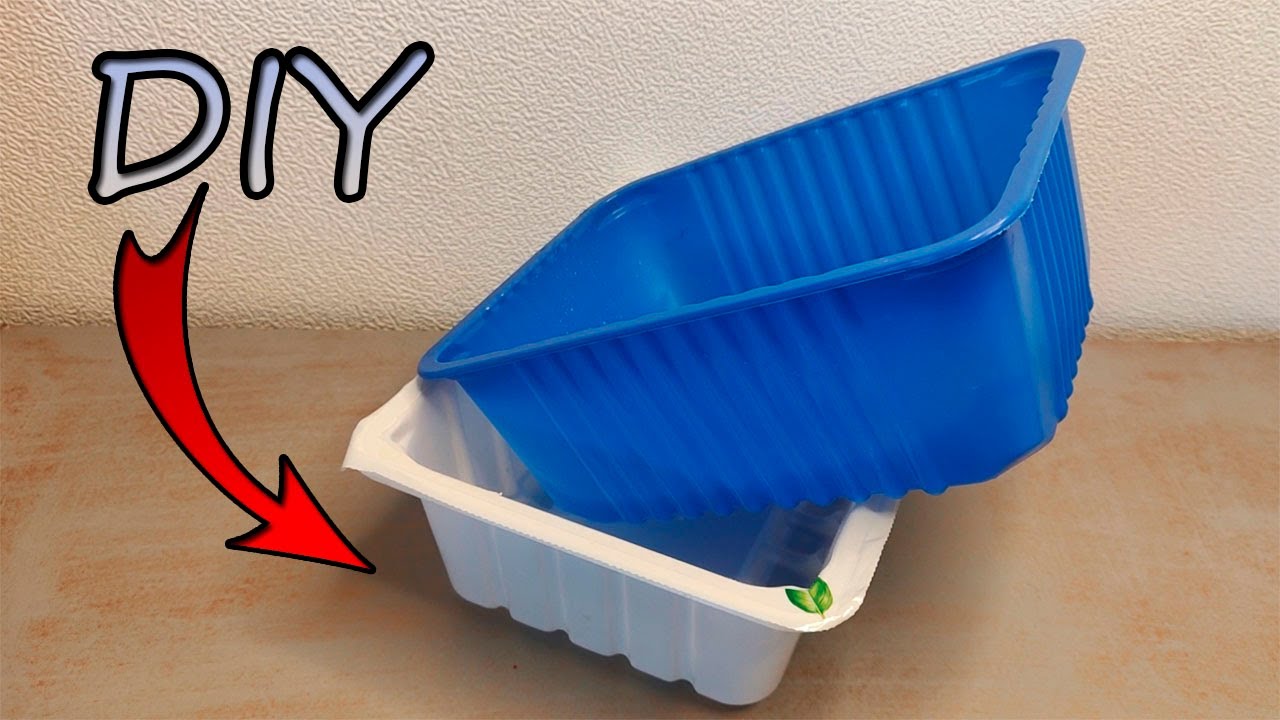 What to do with a meat container / Amazing DIY Crafts - YouTube
