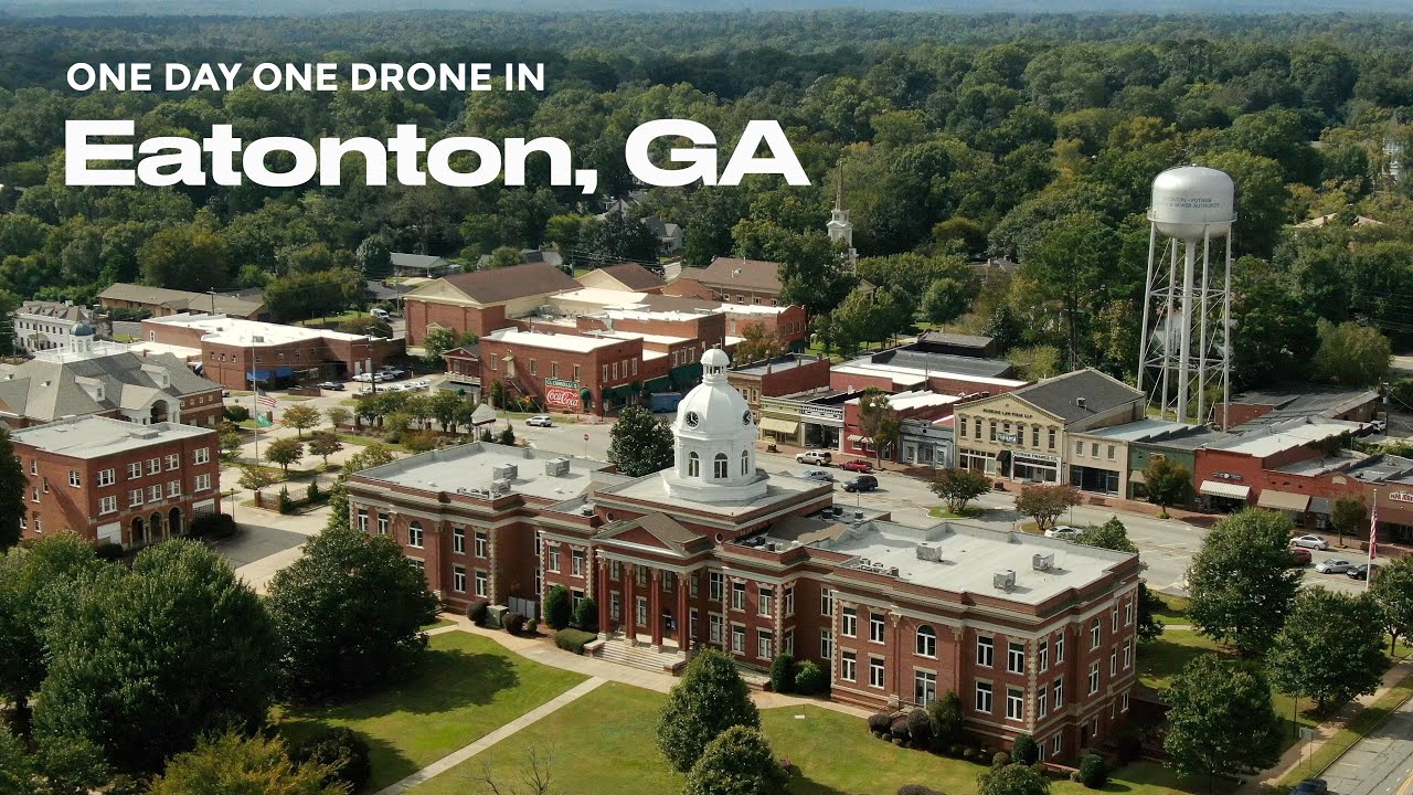 Eatonton GA small town scenes of Southern living and countryside filmed ...