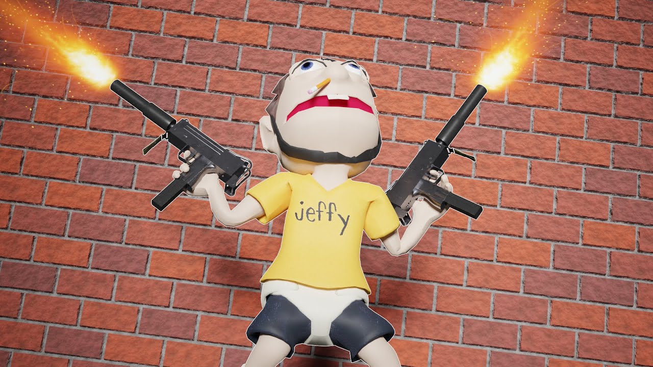 jeffy gets his first gun - YouTube