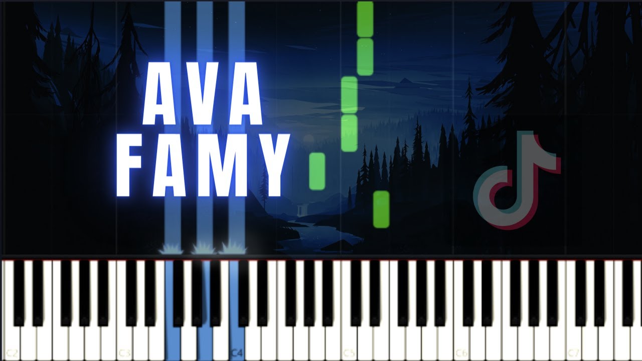 Ava - Famy - Piano Tutorial - TIKTOK - YouTube