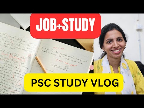 JOB + STUDY VLOG | My PSC Study Routine After Work | Kerala PSC ...