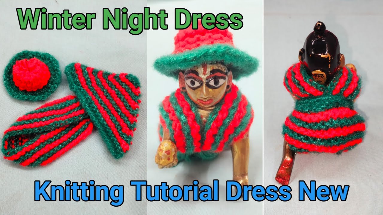 Woolen Nappy Dress Making||Laddu Gopal Ji Woolen Dress New Design ...
