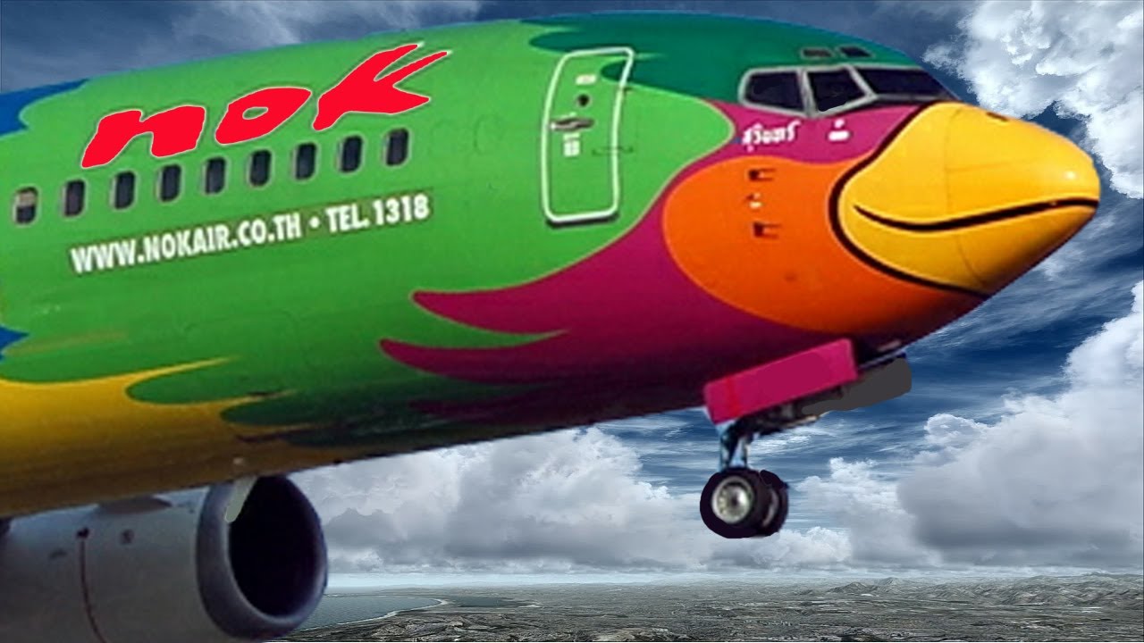 Nok Air 737 Special Paint Plane Landing - FSX HD - YouTube
