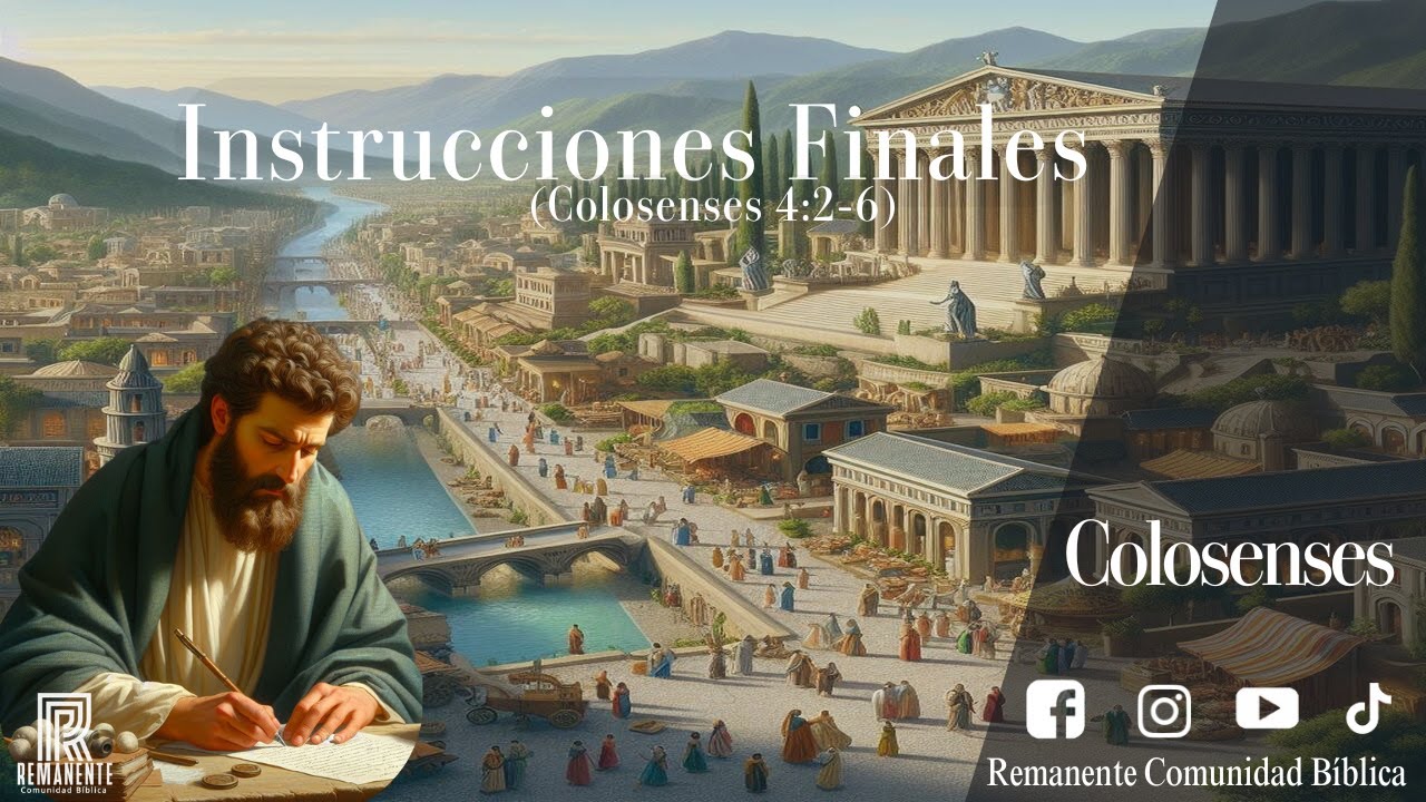 Colosenses-4-ver-2-6-Instrucciones Finales - YouTube
