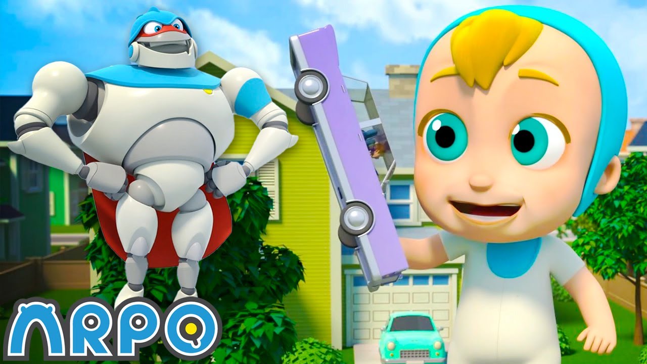 ARPO the Robot | Superhero ARPO Vs GIANT Baby!! | Funny Cartoons for ...