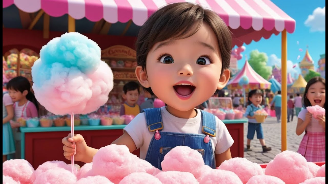 Cotton Candy, Sweet and Light Delight | Candy Song for Kids | Fun Sweet ...