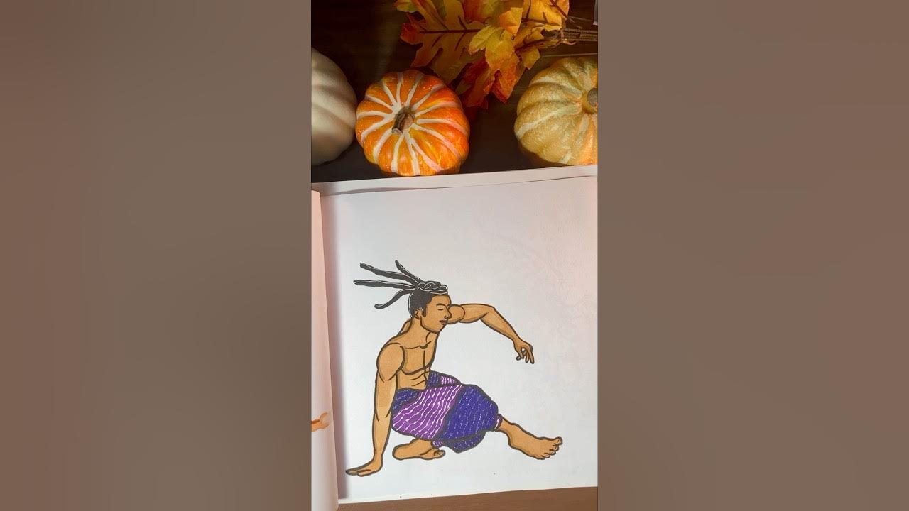 Coloring Poses || Hand-Drawn Capoeira Action Coloring Book #11 # ...