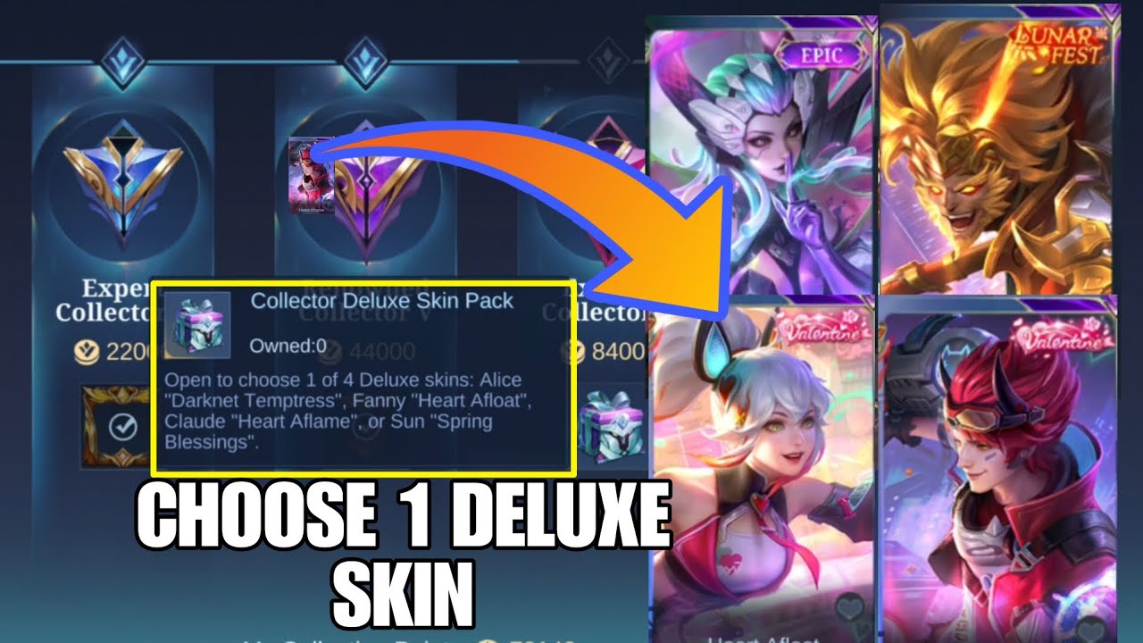 Choose 1 Free Deluxe Skin | Upcoming Event | Free Skin | MLBB - YouTube