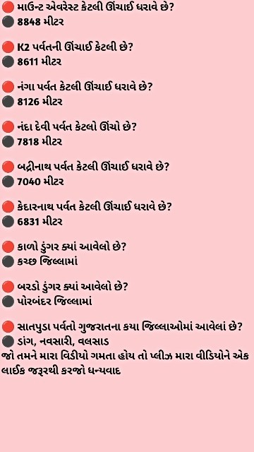 "Top 15 GK Questions in Gujarati | Daily General Knowledge Quiz ...