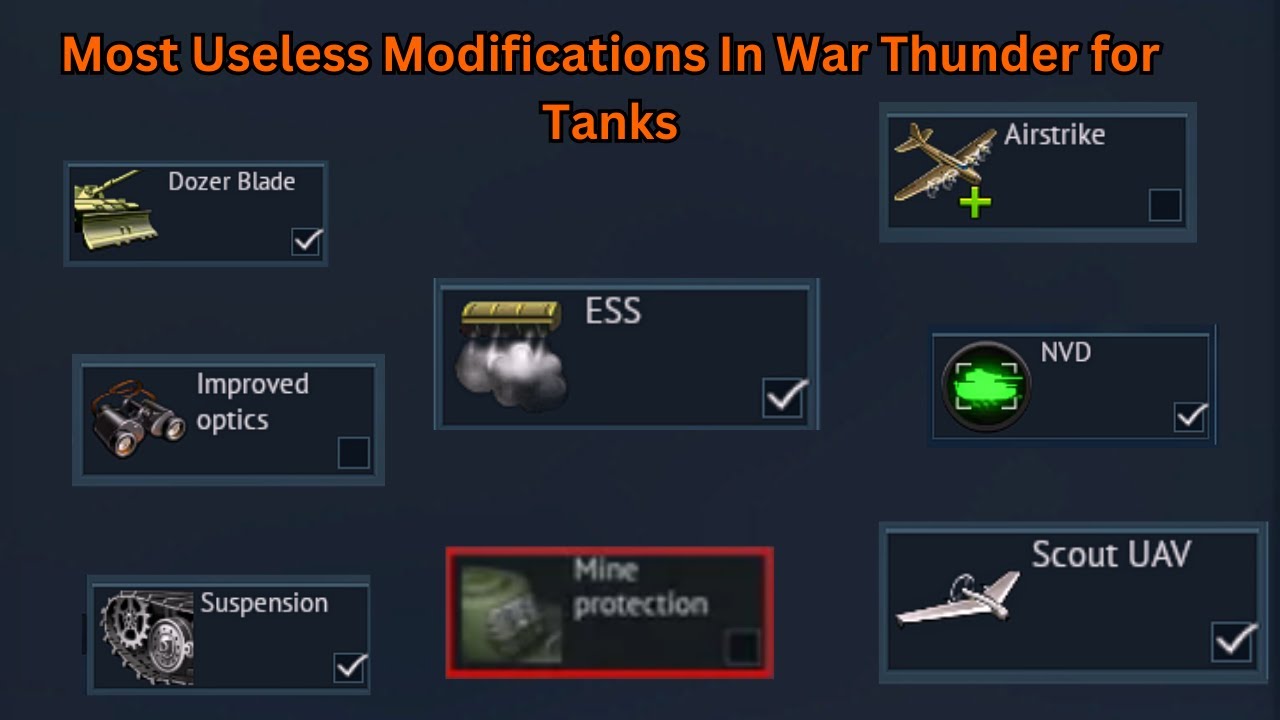 Most Useless Modifications In War Thunder for Tanks - YouTube