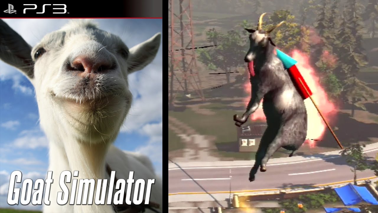 Goat Simulator ... (PS3) Gameplay Peek - YouTube