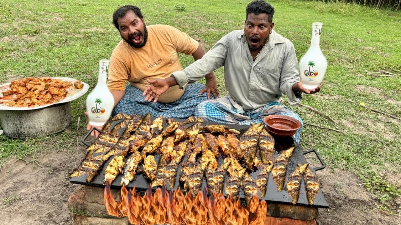 WHITE RUM 🍹 (RUM) Fish Fry Part 2| King Size Fish Fry| Village Style ...