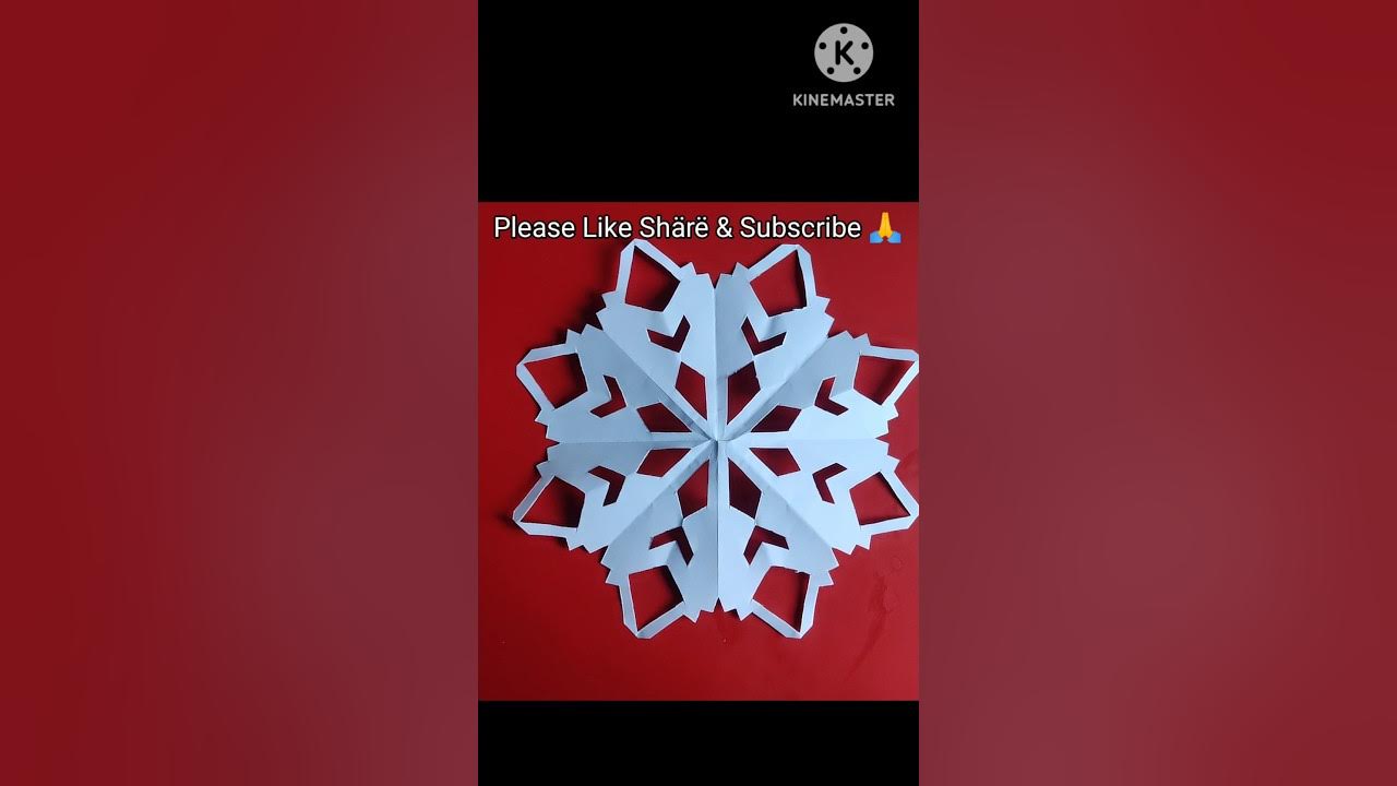 Snowflake Craft easy ️||Snowflake ceaft#youtubeshorts #viral#shortvideo ...