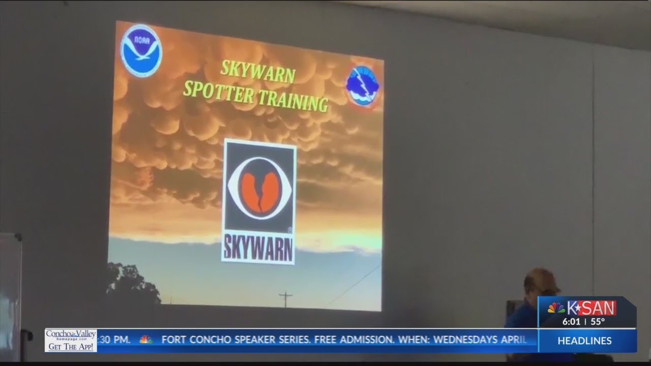 NWS San Angelo SkyWarn Spotter Training - YouTube