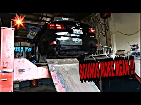 INSTALLING A FLOWMASTER ON MY LEXUS !! - YouTube