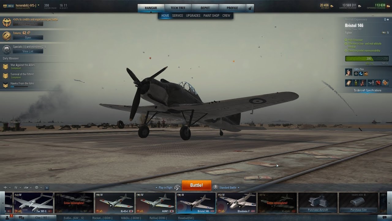 World of Warplanes: Bristol 146, Those 8 Guns Add Up! 8 Kills - YouTube
