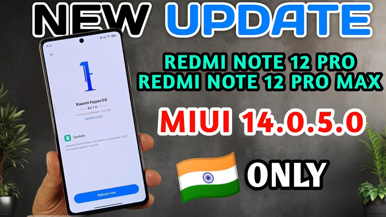 Redmi Note 12 Pro 5G New Update Released | MIUI 14.0.5.0 STABLE UPDATE ...