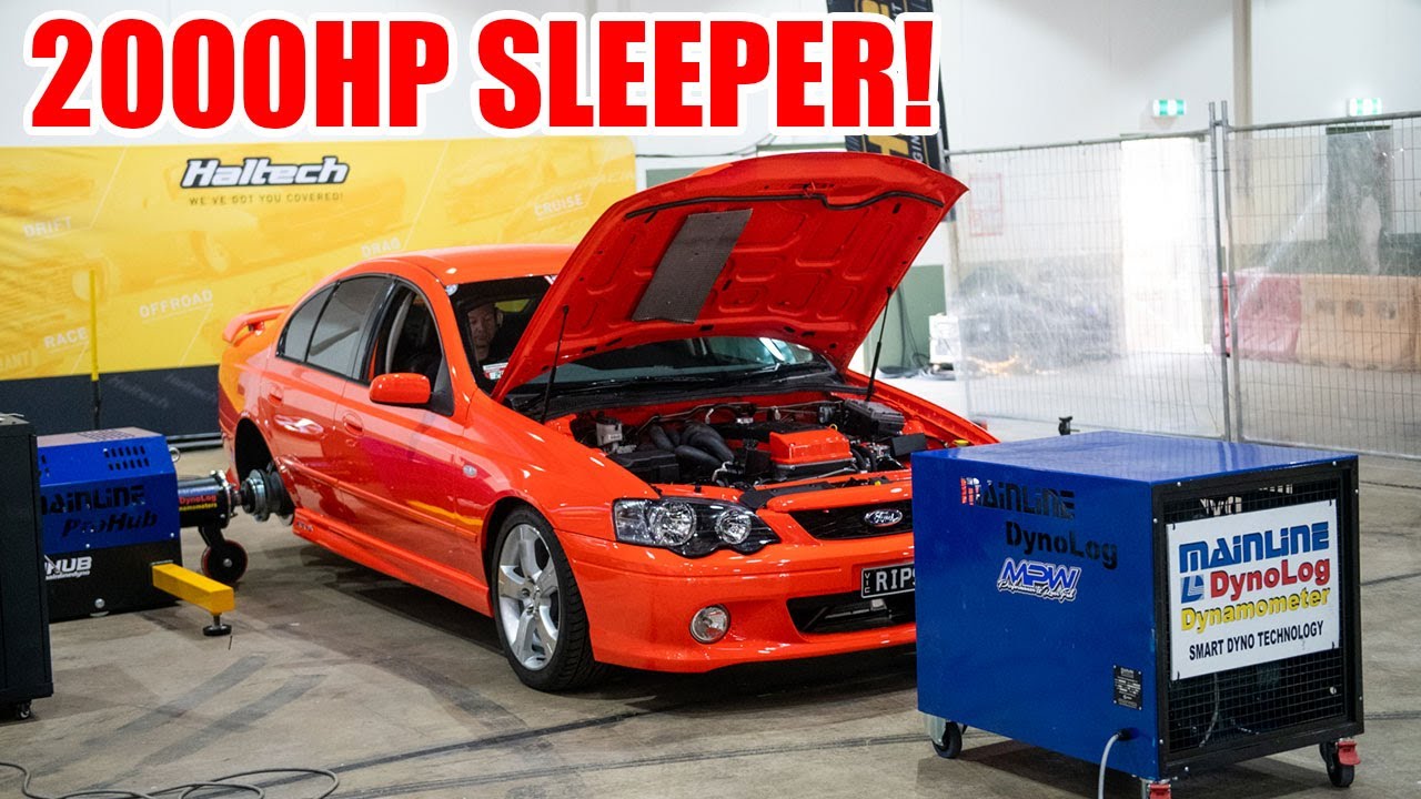 Barra-powered Falcon makes 2048hp at the hubs! - YouTube