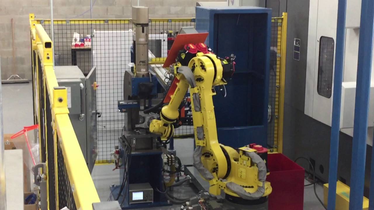 Machine Tending and Bushing press - YouTube