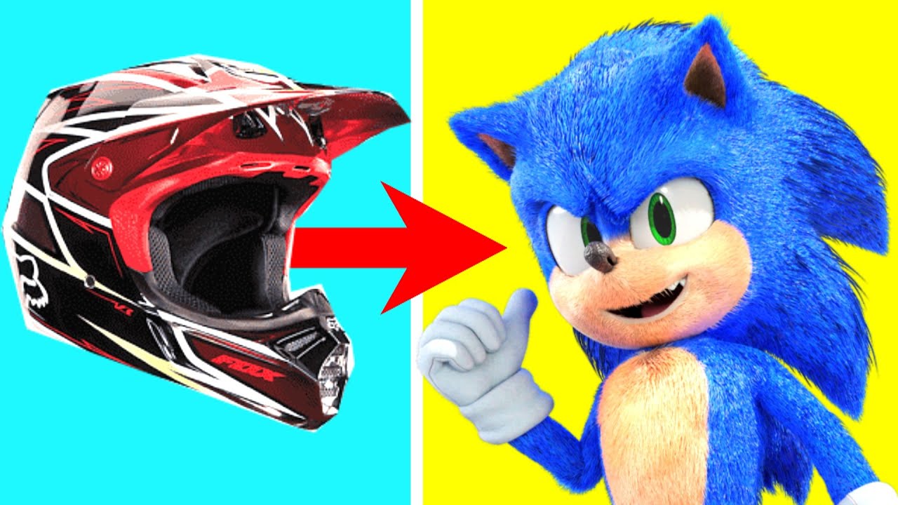 I MADE A SONIC THE HEDGEHOG HEAD! - DIY Sonic Costume - YouTube