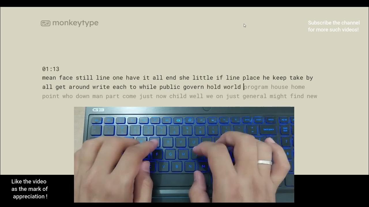 Day 25 of Typing Practice | Typing test | 2 minutes | Monkey Type ...