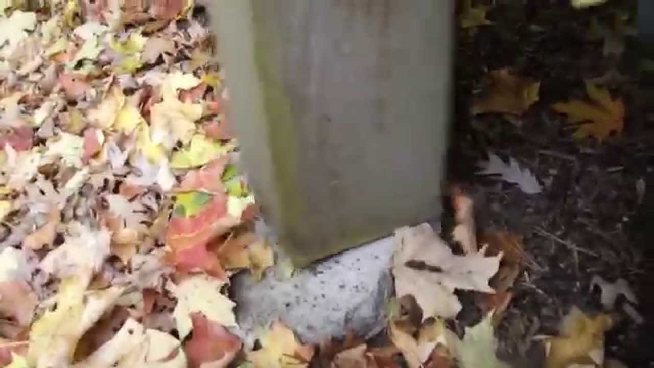 Loose deck post, footing has moved/settled part 1. Edina Home ...