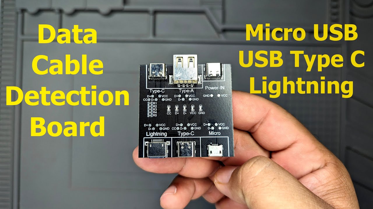 How To Use Data Cable Detection Board - YouTube